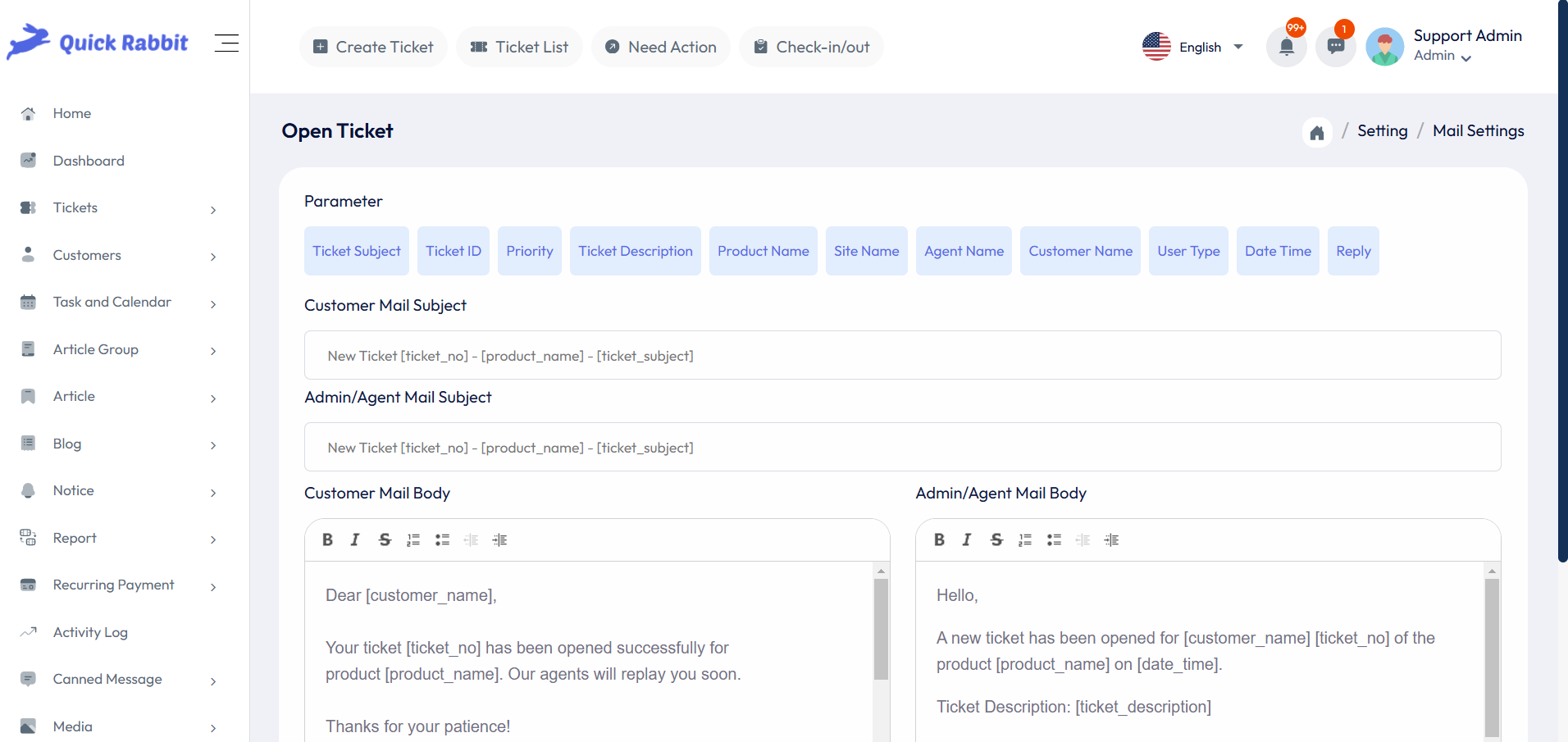 Quick Rabbit - AI Powered Support Ticketing with Knowledgebase and Live Chat by doorsoftxyz
